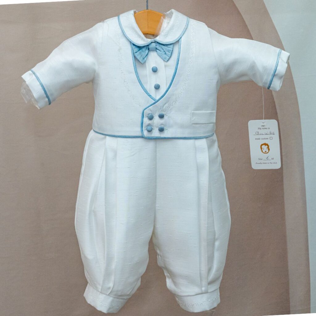 Christening Boy Piccolo Bacio - Alexas Little Boutique
