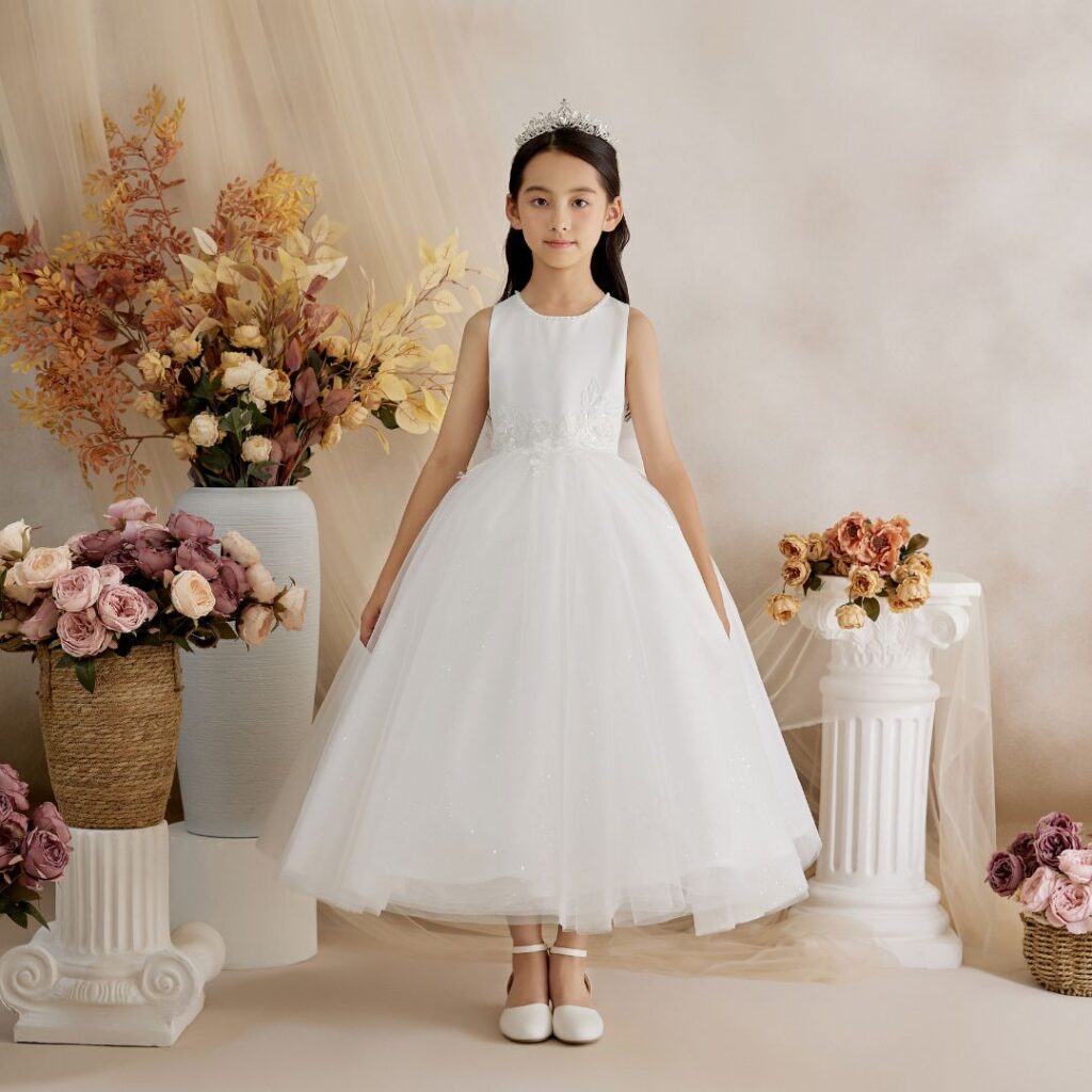 Princess Daliana Communion Dress - Royal Tulle Model - Alexas Little ...