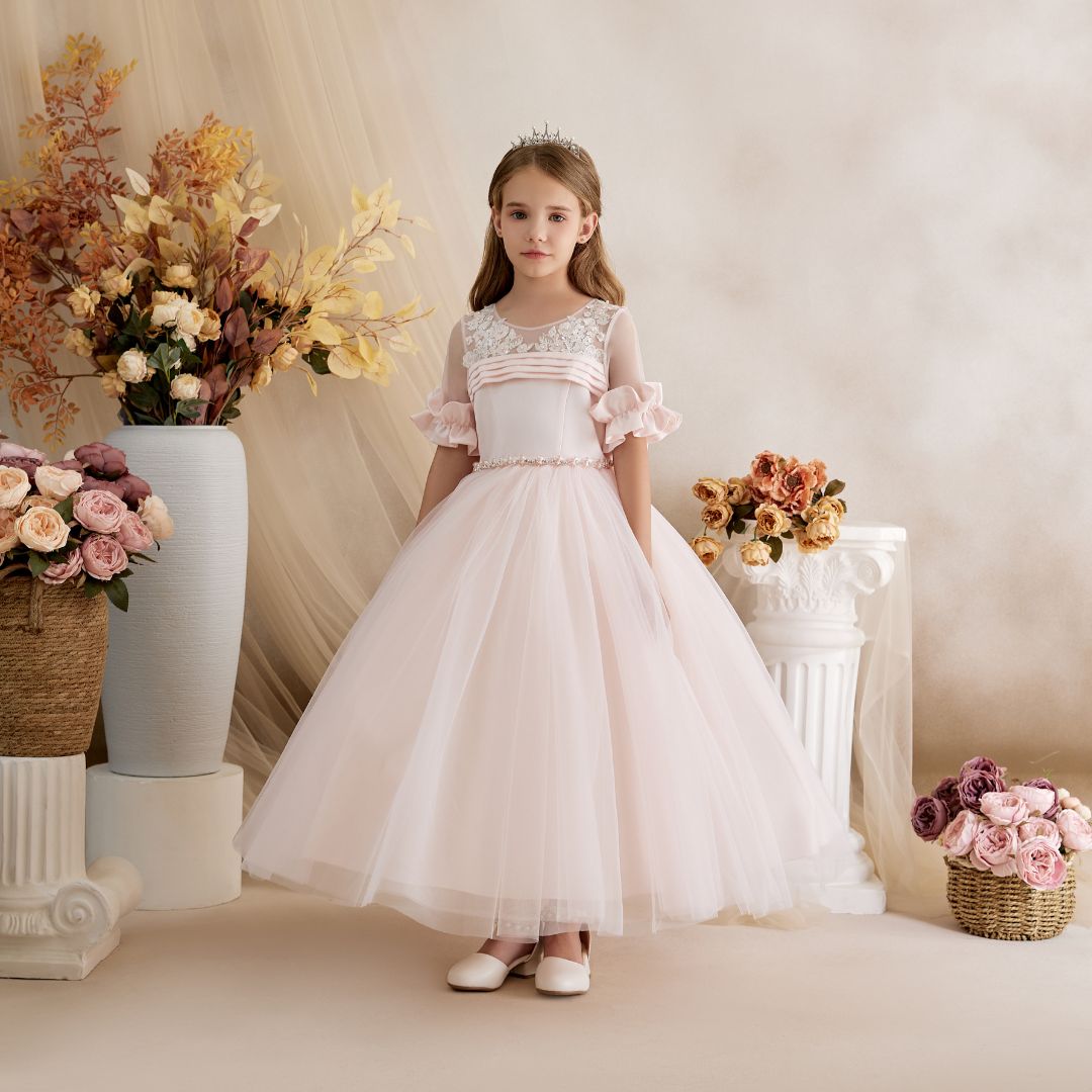 Princess Daliana Gala Dress – Pastel Pink & Royal Groom - Alexas Little ...